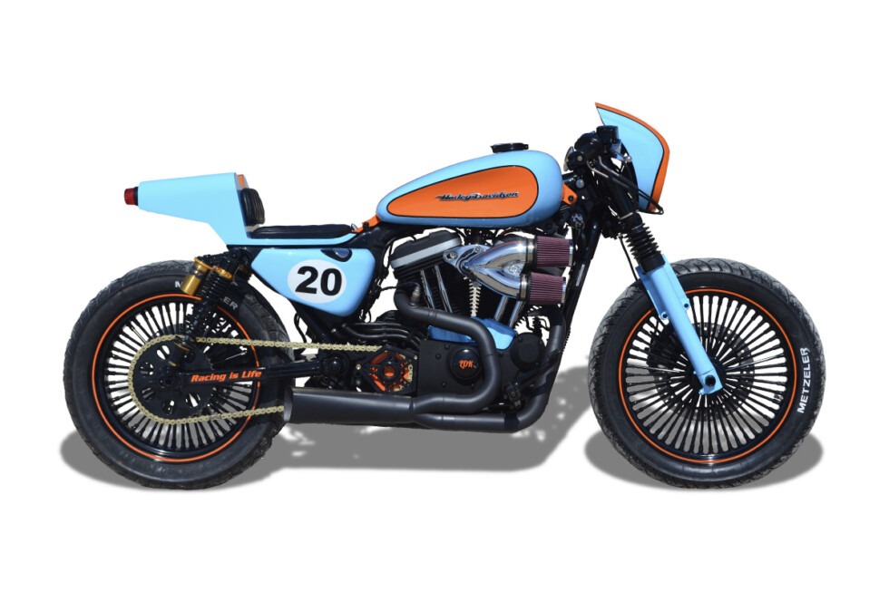 "RACING IS LIFE", a Sportster Cafe Racer | Lord Drake Kustoms