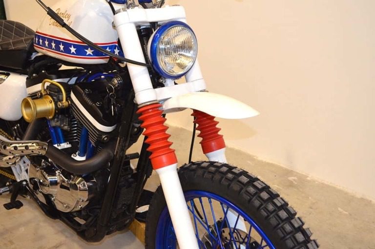 "DAREDEVIL" an Evel Knievel motorcycle tribute | Lord Drake Kustoms
