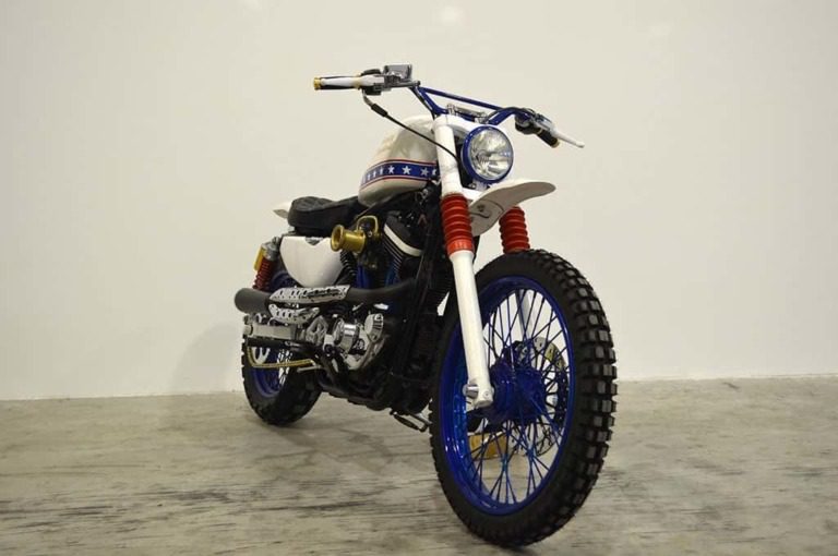 "DAREDEVIL" an Evel Knievel motorcycle tribute | Lord Drake Kustoms