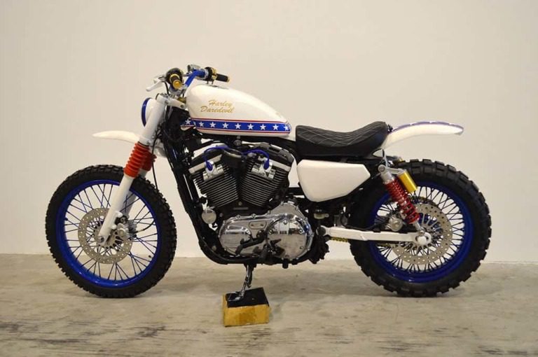 "DAREDEVIL" an Evel Knievel motorcycle tribute | Lord Drake Kustoms