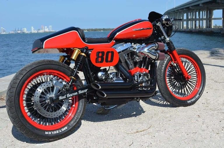 RED BARON, a custom Harley Davidson Dyna | Lord Drake Kustoms