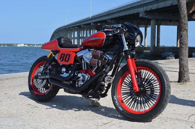 RED BARON, a custom Harley Davidson Dyna | Lord Drake Kustoms