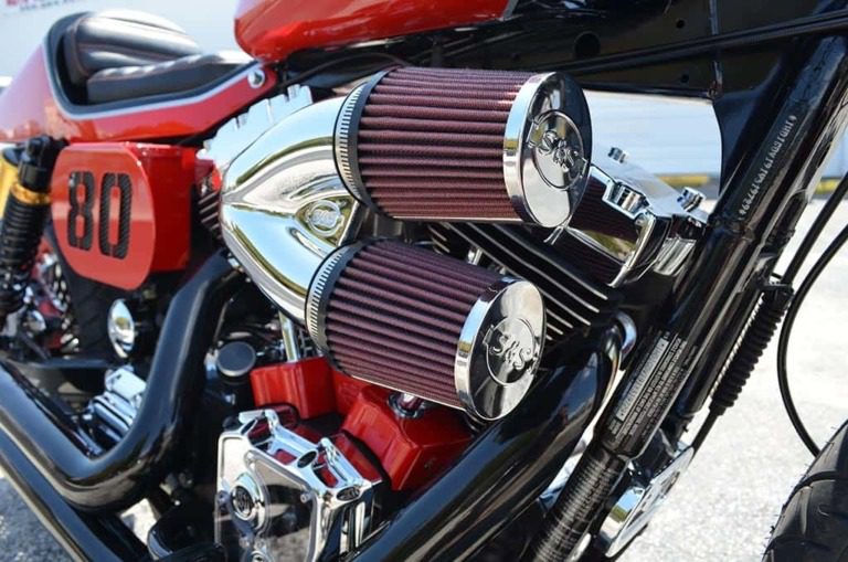 RED BARON, a custom Harley Davidson Dyna | Lord Drake Kustoms