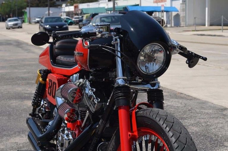 RED BARON, a custom Harley Davidson Dyna | Lord Drake Kustoms