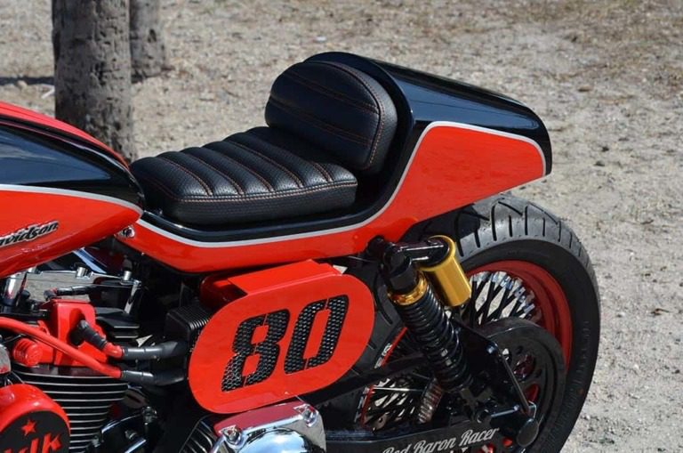 RED BARON, a custom Harley Davidson Dyna | Lord Drake Kustoms