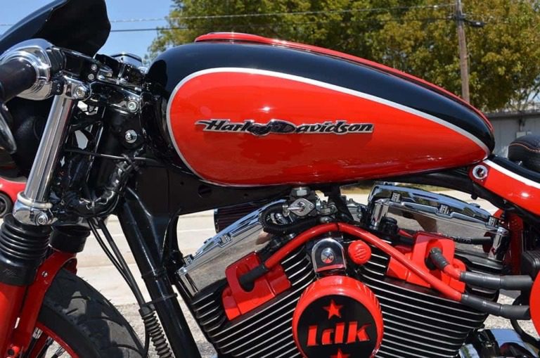 RED BARON, a custom Harley Davidson Dyna | Lord Drake Kustoms