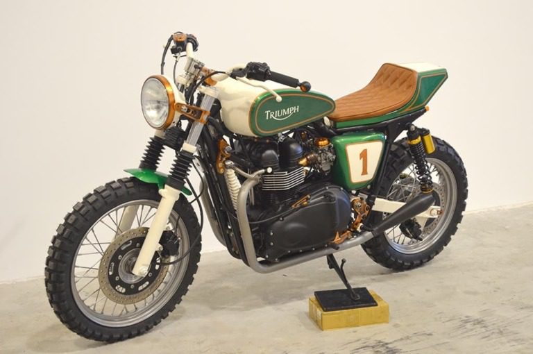 "Copper Boss" a Triumph Bonneville Scrambler | Lord Drake Kustoms