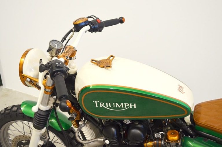 "Copper Boss" a Triumph Bonneville Scrambler | Lord Drake Kustoms