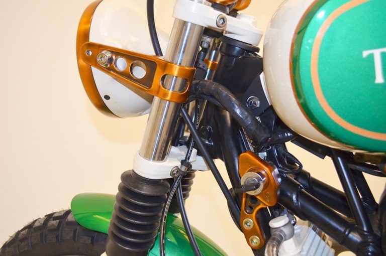 "Copper Boss" a Triumph Bonneville Scrambler | Lord Drake Kustoms