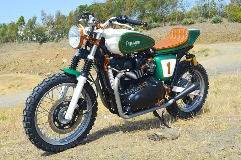 "Copper Boss" a Triumph Bonneville Scrambler | Lord Drake Kustoms