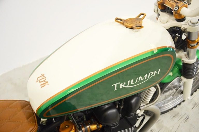 "Copper Boss" a Triumph Bonneville Scrambler | Lord Drake Kustoms