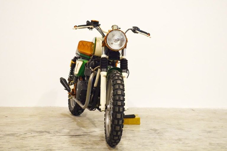 "Copper Boss" a Triumph Bonneville Scrambler | Lord Drake Kustoms