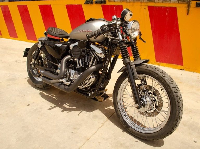 Sportster Cafe Racer with Bobber touches | Lord Drake Kustoms