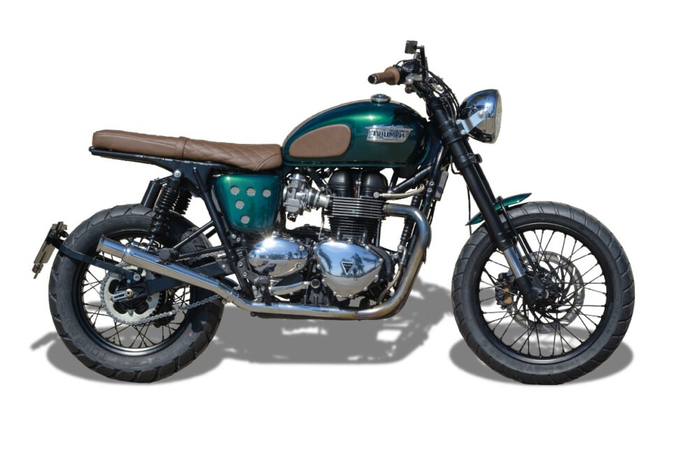 TRIUMPH BONNEVILLE BRAT GREEN | Lord Drake Kustoms
