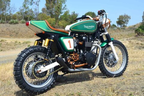 Triumph modified and transformed by Lord Drake Kustoms
