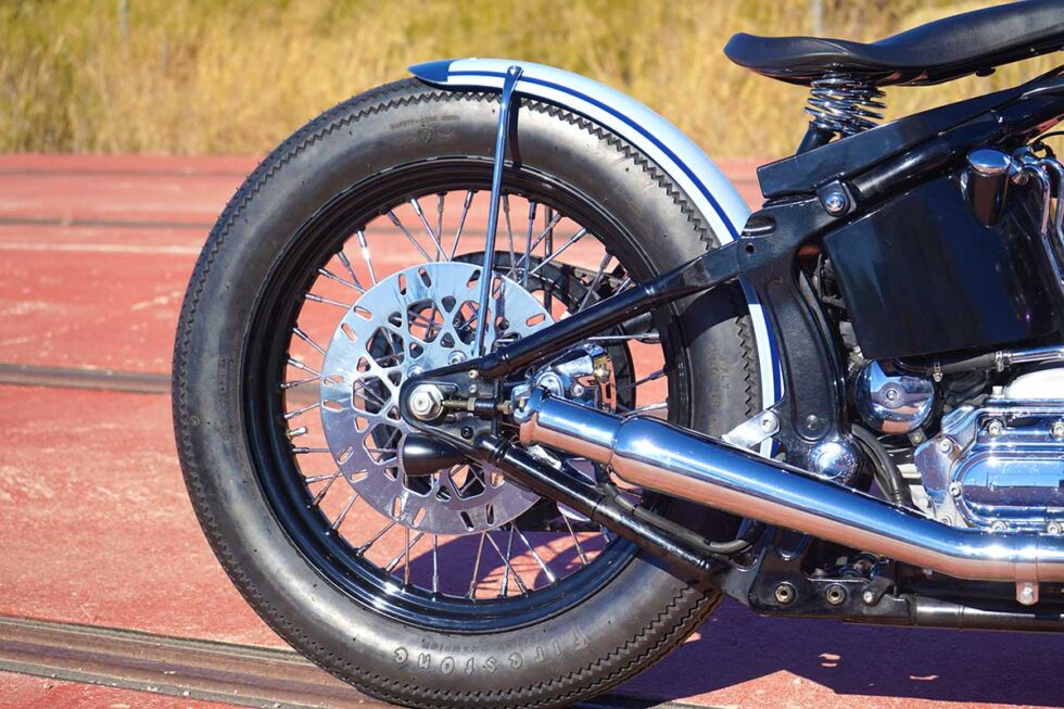 Springer Bobber Blue | Lord Drake Kustoms