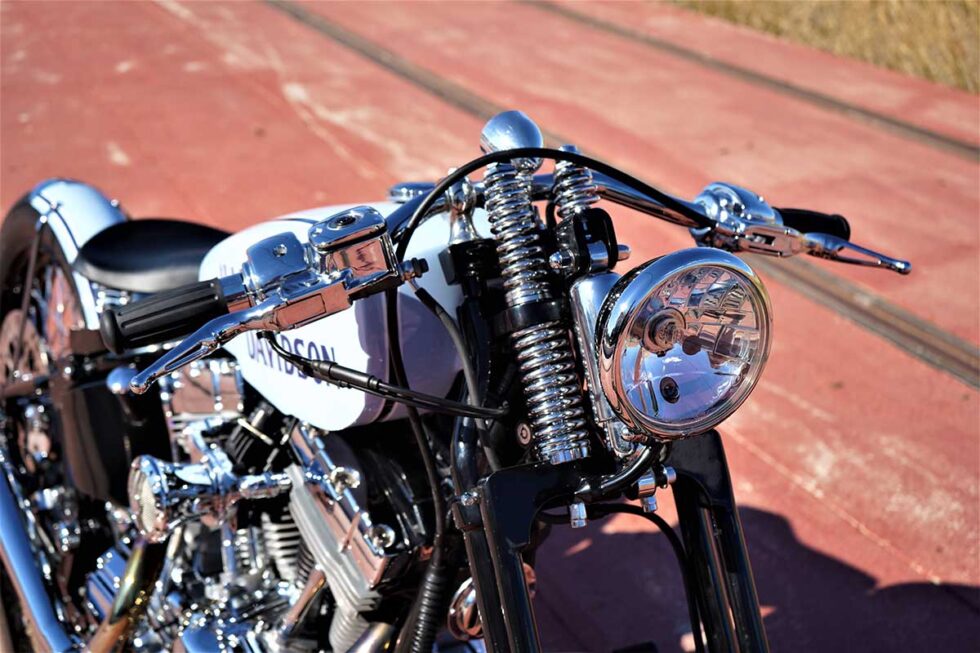 Springer Bobber Blue | Lord Drake Kustoms