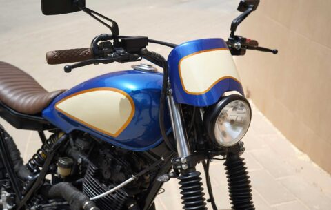 YAMAHA XT BLUE SCRAMBLER | Lord Drake Kustoms