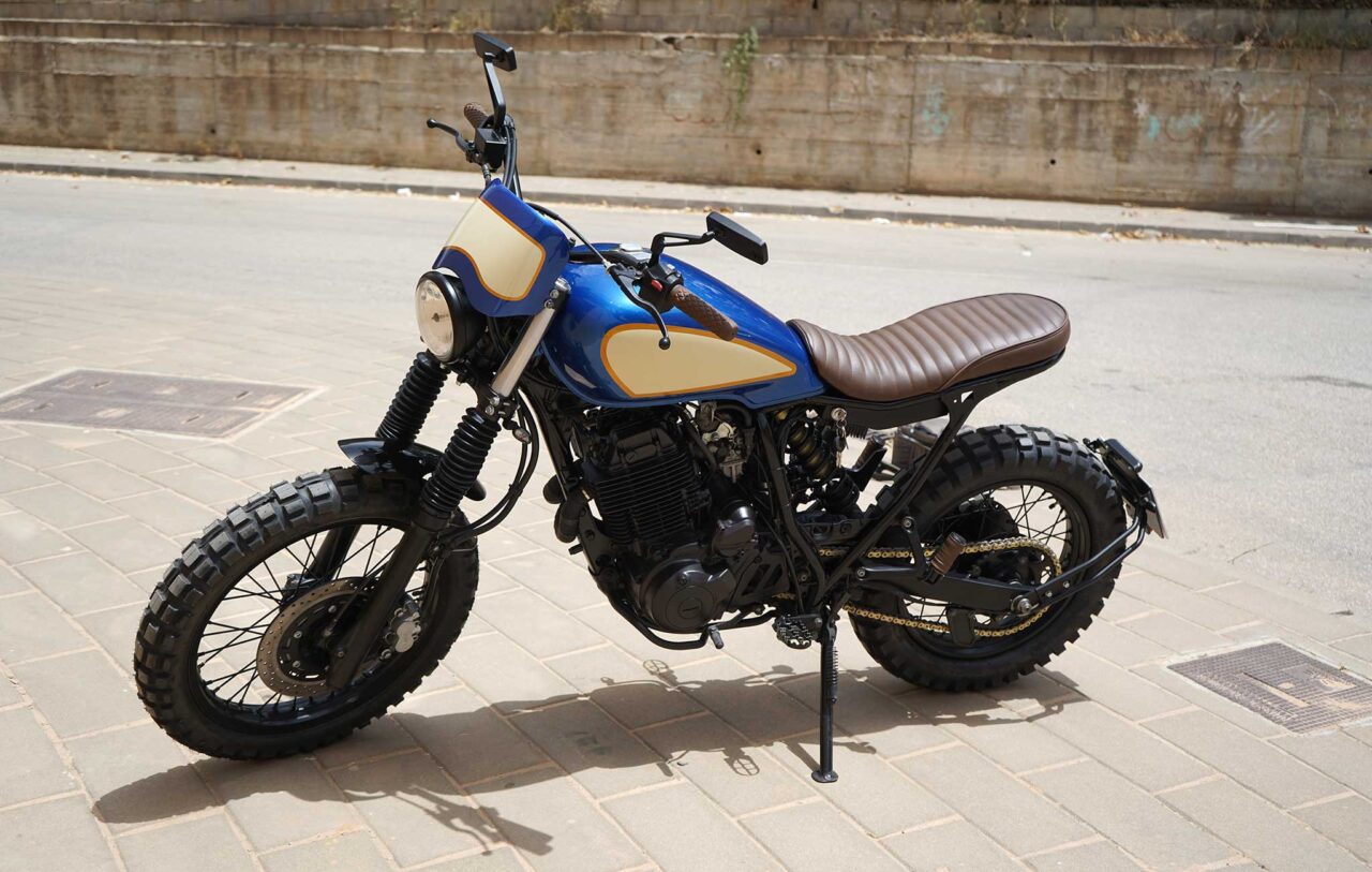 YAMAHA XT BLUE SCRAMBLER | Lord Drake Kustoms