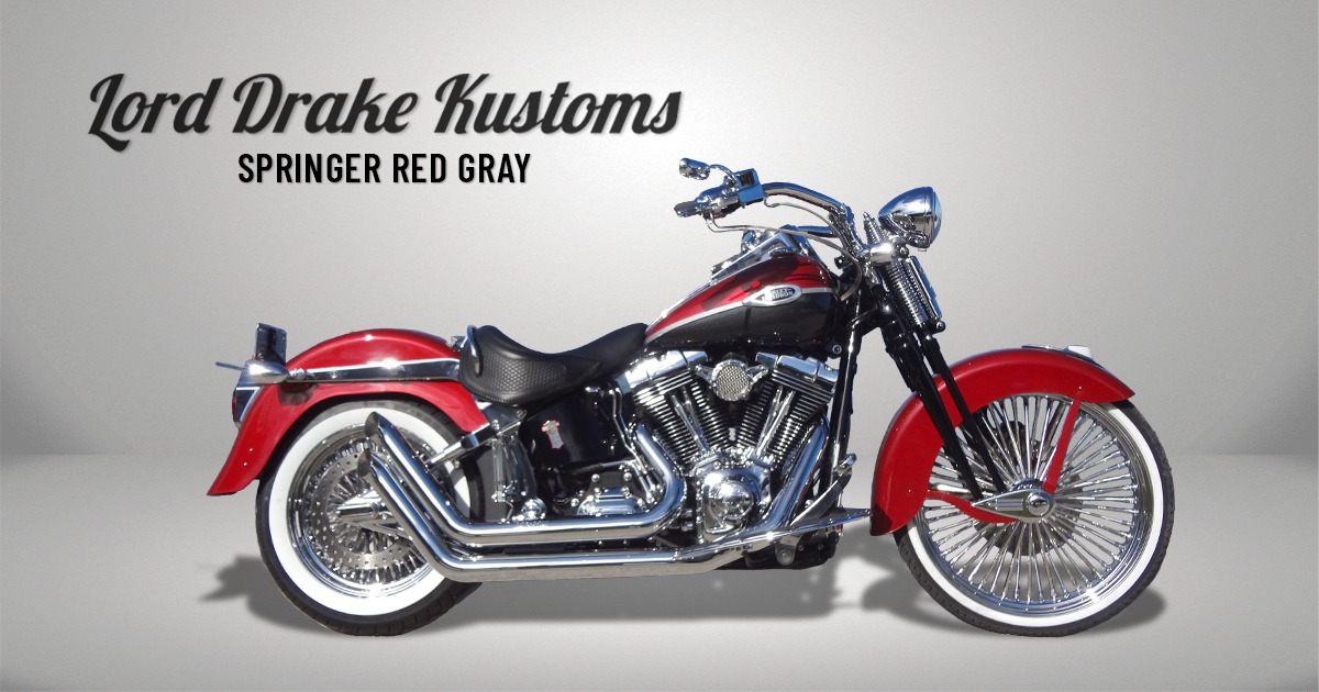 SPRINGER RED GRAY | Lord Drake Kustoms