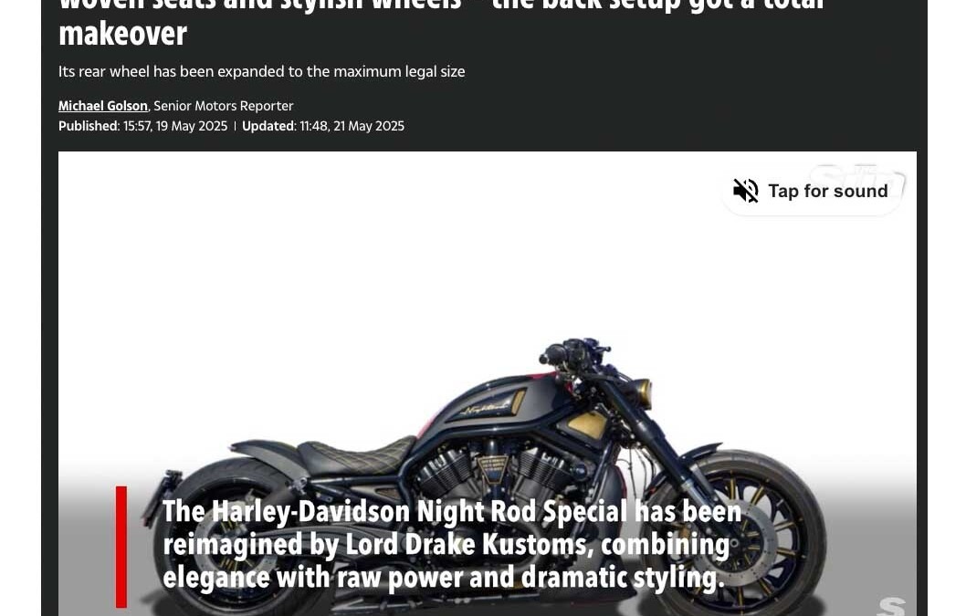 Lord Drake Kustoms' VROD NIGHTROD 330 featured in British newspaper The ...